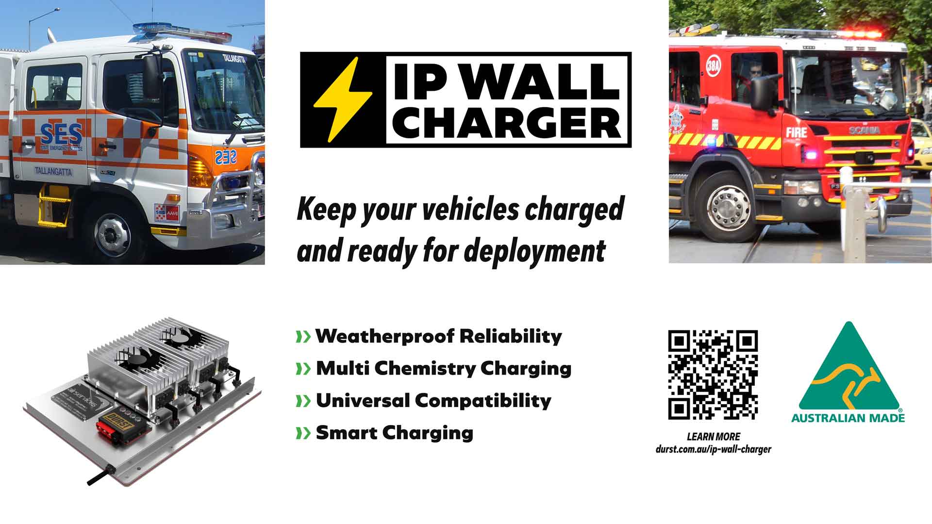 IP Wall Charger ~ Keep your vehicles charged and ready for deployment